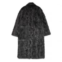 China Winter Warmth Long Faux Persian Lamb Fur Coat for sale