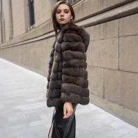 China Europe And America Eco-friendly Faux Fur Hooded Coat for sale