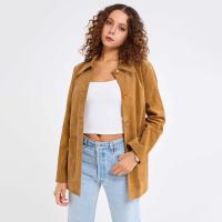 China Western Vibe Women Yellowstone Faux Suede Jacket for sale
