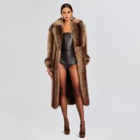 China Caramel Macchiato Winter Warmth Women Soft Faux Fur Fluffy Coat for sale