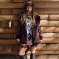 China Free Tree Reversible reversible Faux Fur Faux Leather Jacket for sale