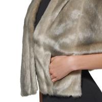 China Highclass Grey Faux Fur Shrug for sale