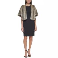 China Highclass Grey Faux Fur Shrug for sale