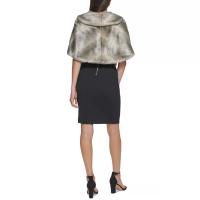 China Highclass Grey Faux Fur Shrug for sale