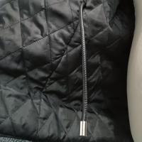 China High Insulation Soft Lychee Grain Embossed Faux Leather Faux Fur Collar Coat for sale