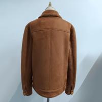 China Long Sleeves Classic Faux Suede Faux Shearling Fur Jacket for sale