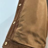 China Autumn Leaf Classic Faux Suede Jacket for sale