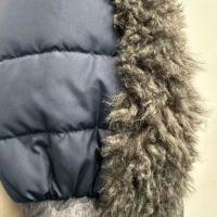 China Fall Winter Faux Horsehair Fur Faux Wool Collar Jacket for sale