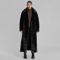 China Insulated Warmth Faux Fur Fluffy Buttons Coat for sale