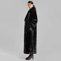 China Insulated Warmth Faux Fur Fluffy Buttons Coat for sale