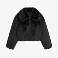 China Top Quality Lapel Faux Fur Short Jacket for sale