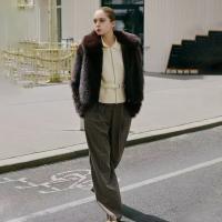 China Top Quality Lapel Faux Fur Short Jacket for sale