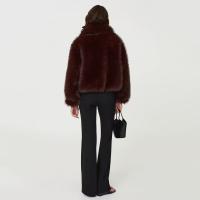 China Top Quality Lapel Faux Fur Short Jacket for sale