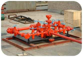 China 3 1/8 Inch 3000psi Choke Kill Manifold for Oilfield Wellhead Control with Hydraulic Remote Option for sale