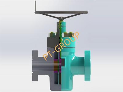 China API 6A Manual Gate Valve for H2S Sour Service - AISI 4130/410 Materials with PTFE Stem Seals for sale