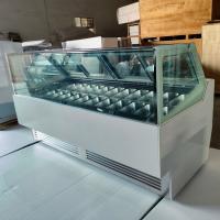 China Commercial Ice Cream Showcase Display Freezer With Secop / Embraco Compressor for sale