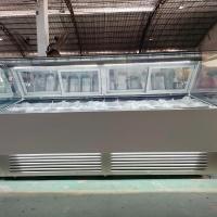 China Big Upright Ice Cream Display Freezer Air Cooling Automatic Defrost for sale