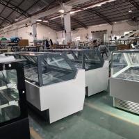 China Big Upright Ice Cream Display Freezer Air Cooling Automatic Defrost for sale