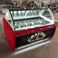 China Gelato Ice Cream Display Freezer Anti Fog 1550x1030x1250mm for sale