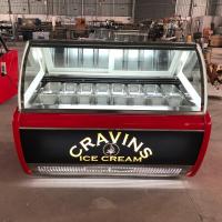 China Gelato Ice Cream Display Freezer Anti Fog 1550x1030x1250mm for sale