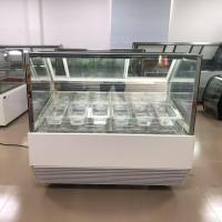 China Defogging Commercial Ice Cream Cabinet for Supermarket Gelato Display for sale