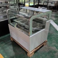 China Marble Base Gelato Display Freezer Countertop Refrigerator for Ice Cream Shop for sale
