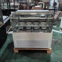 China Marble Base Gelato Display Freezer Countertop Refrigerator for Ice Cream Shop for sale