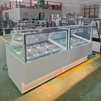 China R404a R290 Commercial Gelato Display Freezer Ice Cream Display Chiller for sale