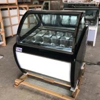 China -22° Custom Gelato Batch Freezer Small 12 Pans Ice Cream Showcase for sale