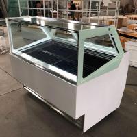 China Temperature Adjustable Popsicle Display Freezer Italian Gelato Ice Cream Showcase for sale