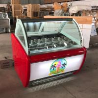 China Commercial Ice Popsicle Display Case Upright Refrigeration Counter for sale