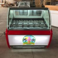 China Commercial Ice Popsicle Display Case Upright Refrigeration Counter for sale