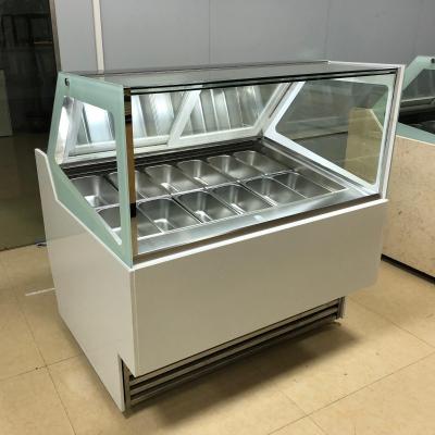 China OEM Supermarket Gelato Ice Popsicle Display Freezer Commercial Dessert Chest Showcase for sale