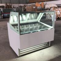 China OEM Supermarket Gelato Ice Popsicle Display Freezer Commercial Dessert Chest Showcase for sale