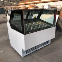 China Ice Cream Popsicle Display Freezer Italy Style with Back Sliding Door for sale