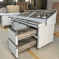 China Double Temperature Pizza Prep Table Fridge Commercial for Food Shop Chiller for sale