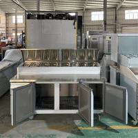 China Stainless Steel Sandwich Pizza Prep Table Refrigerator For Restaurant for sale