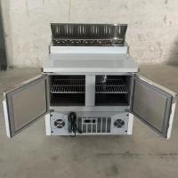 China Stainless Steel Pizza Prep Table Restaurant Sandwich Prep Refrigerator for sale