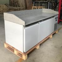 China Marble Top and Professional Pizza Prep Table/pizza Display Refrigerator Refrigerated Pizza Counter for sale
