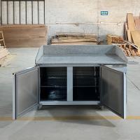 China Marble Top and Professional Pizza Prep Table/pizza Display Refrigerator Refrigerated Pizza Counter for sale