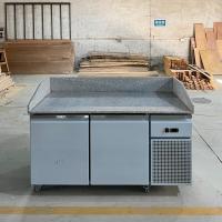 China Marble Top and Professional Pizza Prep Table/pizza Display Refrigerator Refrigerated Pizza Counter for sale