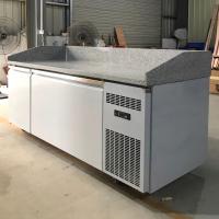 China Marble Top and Professional Pizza Prep Table/pizza Display Refrigerator Refrigerated Pizza Counter for sale
