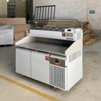 China Double-Temperature Air Cooler Salad Pizza Prep Table Refrigerator With Marble Worktop for sale