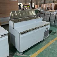 China Pizza Refrigerated Sandwich Prep Table Commercial Counter Top Single Temperature for sale