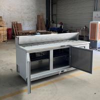 China Stainless Steel Sandwich Prep Refrigerator Commercial Single Temperature 3 Door for sale