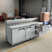 China Stainless Steel Sandwich Prep Refrigerator Commercial Single Temperature 3 Door for sale