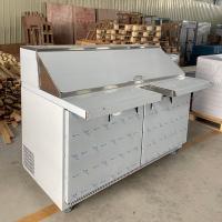 China Commercial Refrigerated Sandwich Prep Table Counter Top Salad Prep Table Refrigerator for sale