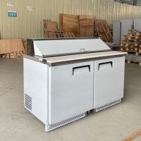 China Under Counter Refrigerated Sandwich Prep Table Stainless Steel 2 Door for sale