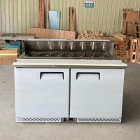 China Under Counter Refrigerated Sandwich Prep Table Stainless Steel 2 Door for sale