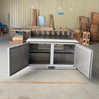 China Under Counter Refrigerated Sandwich Prep Table Stainless Steel 2 Door for sale